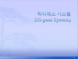 하이패스 시스템(Hi pass System)-1페이지