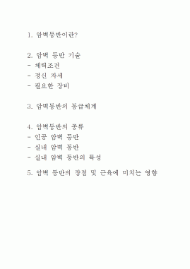 암벽등반이 근육에 미치는 영향-1페이지