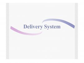 전달시스템(Delivery system)의 정의및 유형-1페이지