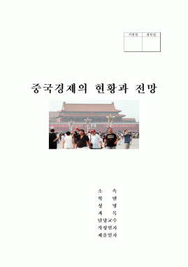 중국 경제 성장의 현황과 전망-1페이지