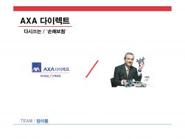 AXA 다이렉트 광고기획서-1페이지