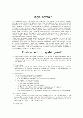 Growth of Single Crystal(bulk, thin film, nanowire)-1페이지