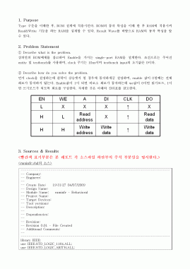 xilinx를 이용한 ram설계-1페이지