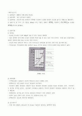 질산포타슘 용해도(예비+결과보고서)-1페이지