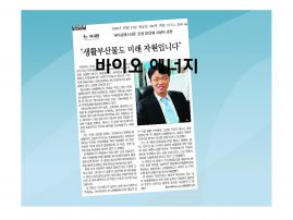 바이오 에너지 조사 발표 자료 입니다.(신재생)-1페이지