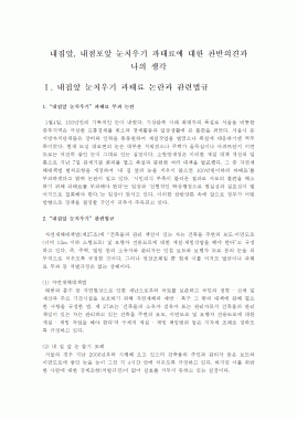 내집앞, 내점포앞 눈치우기 과태료에 대한 찬반의견과 나의 생각-1페이지