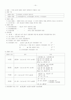 중학교 전과정 수학 공식 총 정리. (과외, 교육, 자습용 프린트물)-1페이지