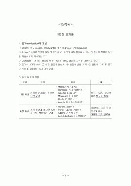 동기론 -내용&과정이론-1페이지