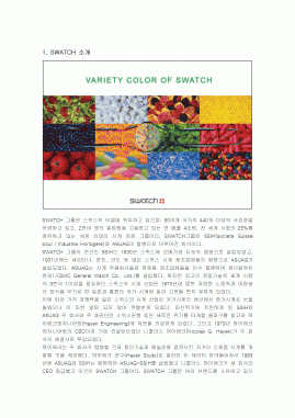 스와치(SWATCH)의 마케팅과 경영혁신-1페이지