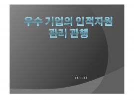 [인적자원관리] 인적자원관리 7가지 영역과 우수기업의 영역별 인적자원관리 내용 / 타기업과의 비교-1페이지