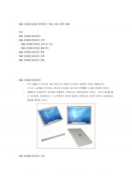 애플 아이패드(iPAD) 완벽정리 ( 특징, 단점, 향후 영향)-1페이지