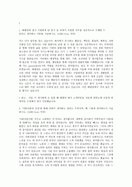 취업 자기소개서4편<대필자료입니다>-1페이지