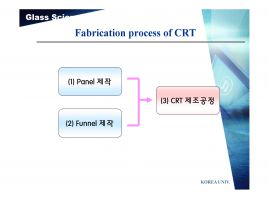 [유리공학]CRT의 제조공정-1페이지