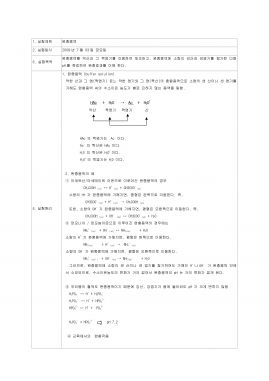 약품정성분석화학실습 완충용액 실험-1페이지