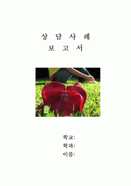 [사회과학] 상담사례 보고서-1페이지