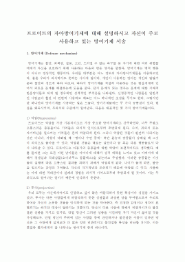 프로이트의 자아방어기제에 대해 설명하시고 자신이 주로 사용하고 있는 방어기제 서술-1페이지