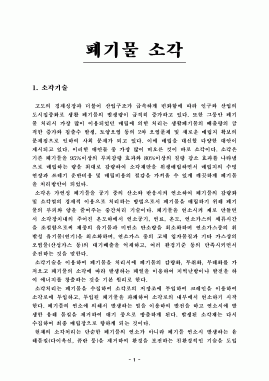 폐기물 처리(열적처리 및 회수, 플라즈마처리)-1페이지