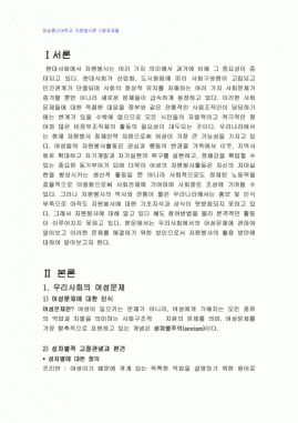 2007년 1학기 자원봉사론 C형(여성문제해결을 위한 자원봉사의 활용방안)-1페이지