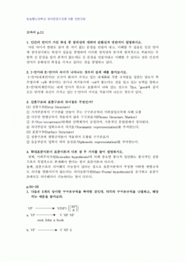 2008년 1학기 영어문장구조론 중간시험과제물 B형(연습문제)-1페이지