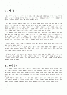 2008년 2학기 한국경제의이해 중간시험과제물 E형(한국의 노사관계와 노동조합)-1페이지