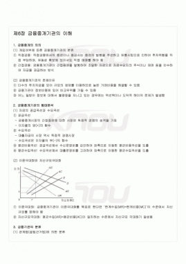 2009년 2학기 금융제도론 기말시험 핵심체크-1페이지