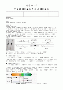 반도체다이오드 ,제너 다이오드 예비 및 결과 보고서-1페이지