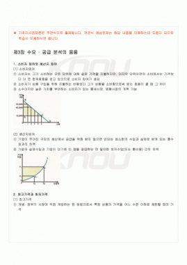 2010년 1학기 기초미시경제론 중간시험 핵심체크-1페이지