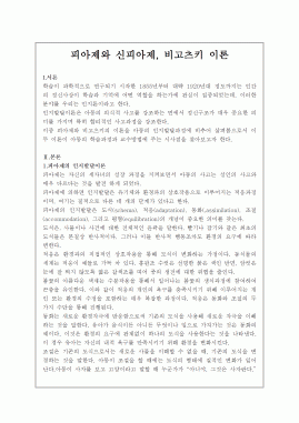 피아제 인지발달이론, 신피아제 인지발달이론, 비고츠키 이론-1페이지