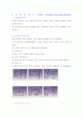 3차원 측정기 (정밀측정) 종류와 구조 설명-1페이지