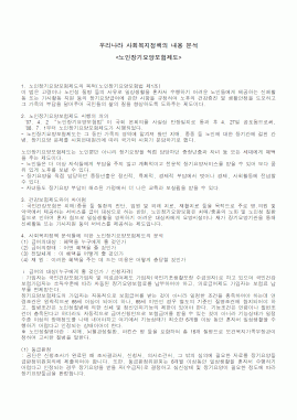 노인장기요양보험제도의 주요내용과 발전방향-1페이지