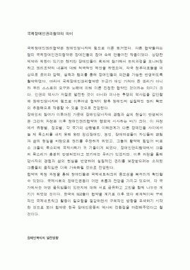 [사회복지] 국제장애인권리협약의 의미와 국내 장애인복지의 방향-1페이지