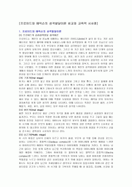 [사회과학] [프로이드와 에릭슨의 성격발달이론을 비교하고 각 단계에 해당하는 교육적 시사점 설명]-1페이지