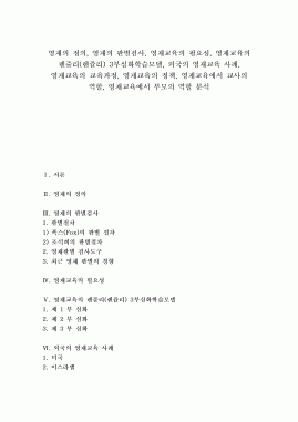 영재의 정의, 영재의 판별검사, 영재교육의 필요성, 영재교육의 렌줄리(렌쥴리) 3부심화학습모델, 외국의 영재교육 사례, 영재교육의 교육과정, 영재교육의 정책, 영재교육에서 교사 역할, 영재교육에서 부모 역할-1페이지