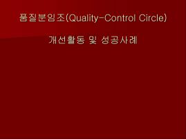 품질분임조(QC)-1페이지