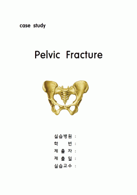 골반 골절 케이스 plevic fracture -1페이지