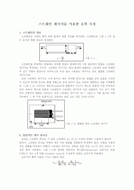 스트레인 게이지를 이용한 응력 측정-1페이지