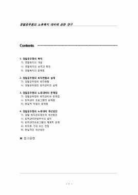 경찰공무원의 노후복지 대비에 관한 연구-1페이지