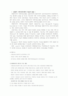 경험적 가족치료의 이론적인 설명과 방법 -1페이지