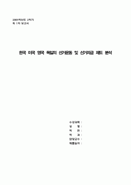 한국 미국 영국 독일의 선거운동 및 선거자금 제도 분석-1페이지