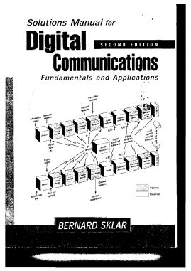 [Solution] Digital Communications 2/E :Fundamentals and Applications(디지털통신공학) - BERNARD SKLAR -1페이지