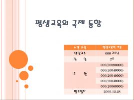 평생교육의 국제동향-1페이지