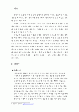 비타 500의 성공 전략 분석 -1페이지