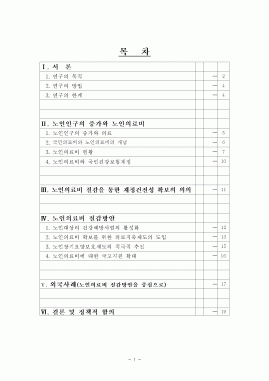 노인의료비 문제와 절감방안 보고서-1페이지