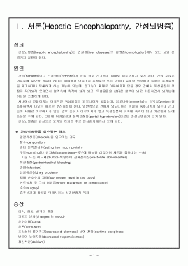 간성뇌병증(Hepatic Encephalopathy) case-1페이지