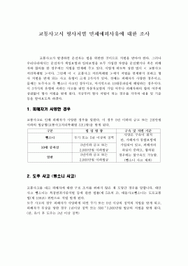 교통사고시 형사처벌 면제 예외 사유에 대한 조사-1페이지