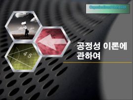 공정성이론에 관하여-1페이지