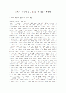 도요타 자동차 생산시스템 및 리콜사태관련-1페이지