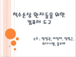 척수손상 환자를 위한 컴퓨터도구-1페이지