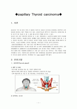 갑상선암(Thyroid carcinoma)case study-1페이지