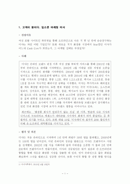 마케팅 사례와 대안 및 평가-1페이지